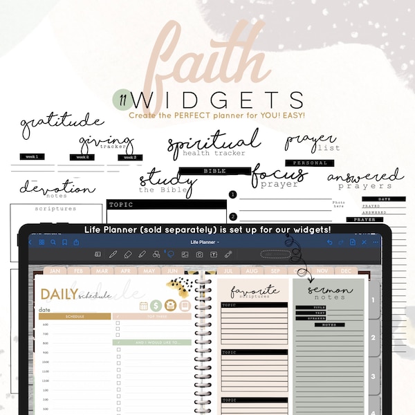 Faith Planner Insert - Etsy