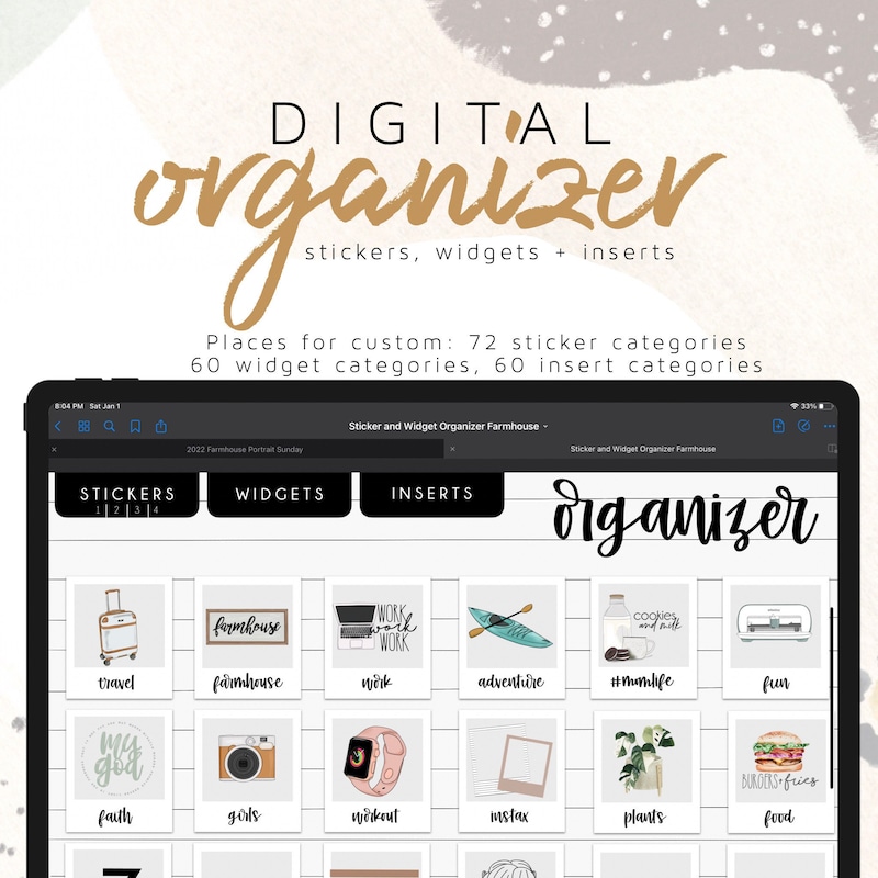 Organizer Stickers - Etsy