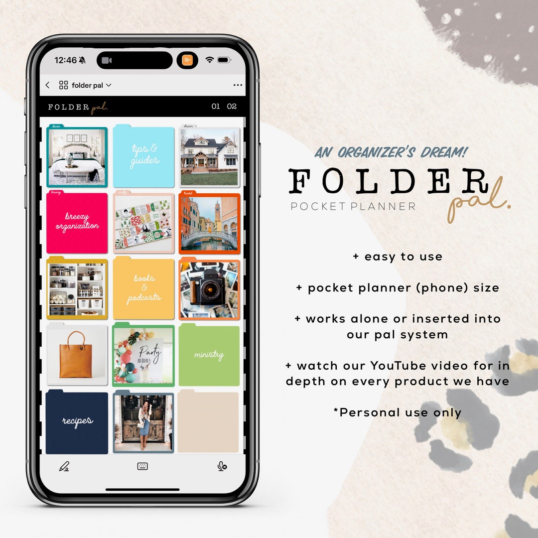 Folder Pal | Pocket Planner | the Digital Planning Organizing System ...