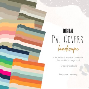 LANDSCAPE Planner Pal Covers - Etsy