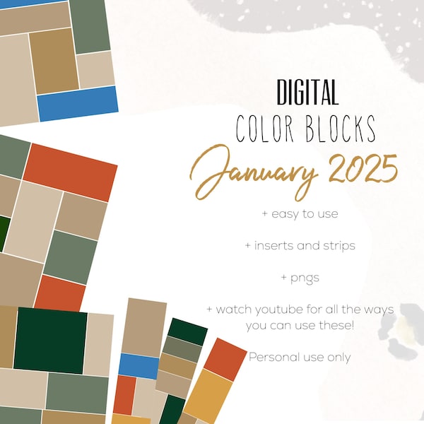 Blocks Color - Etsy