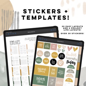 Digital Memory Book, Digital Scrapbook, Digital Project Life | Digital ...