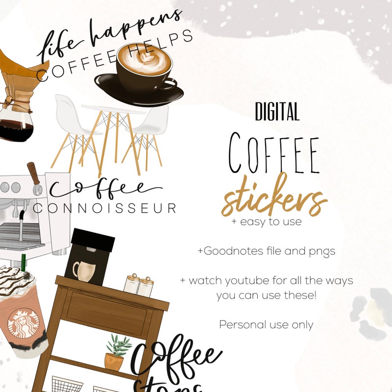 Coffee Planner Stickers - Etsy