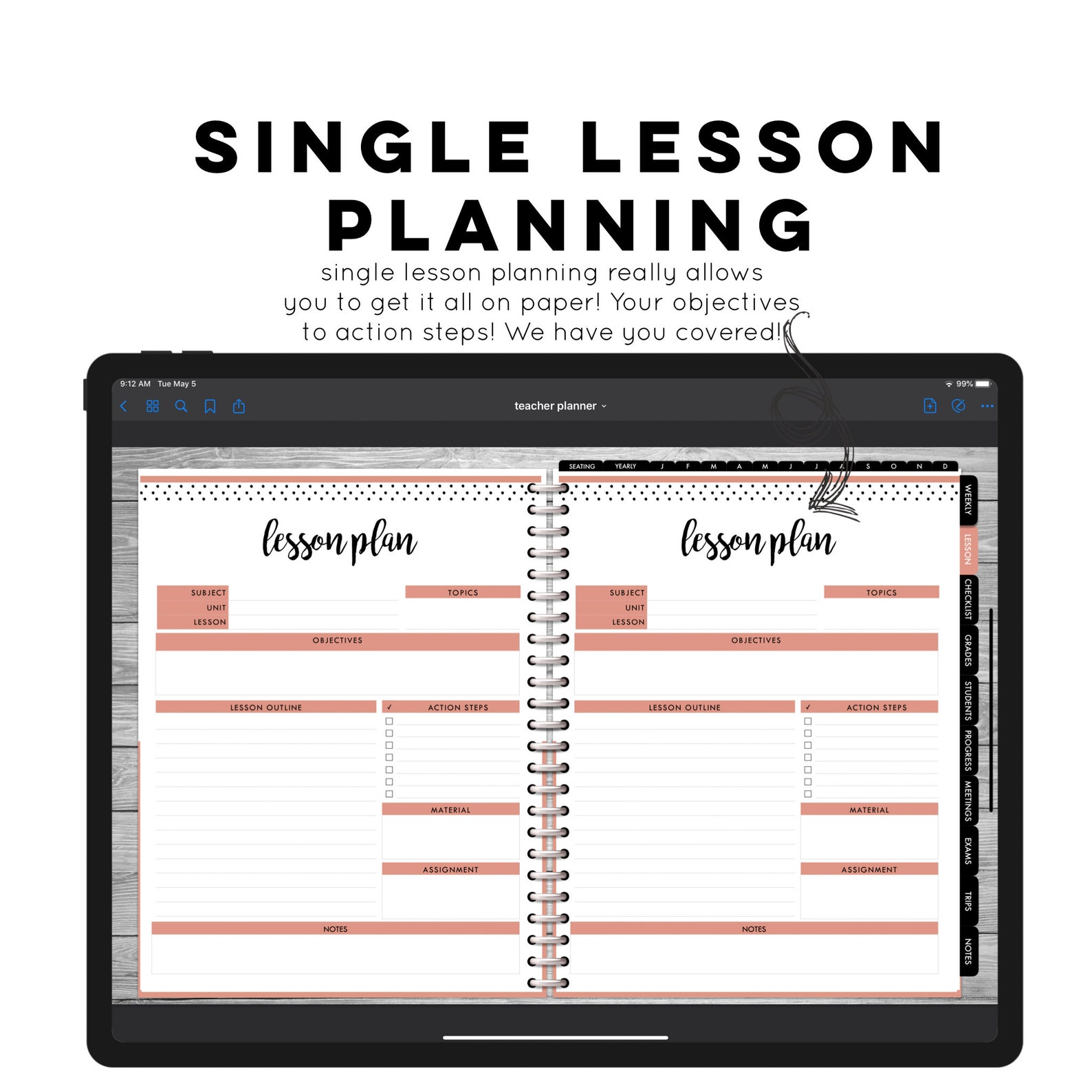 Digital Teacher Planner Goodnotes Ipad Planner Digital | Etsy