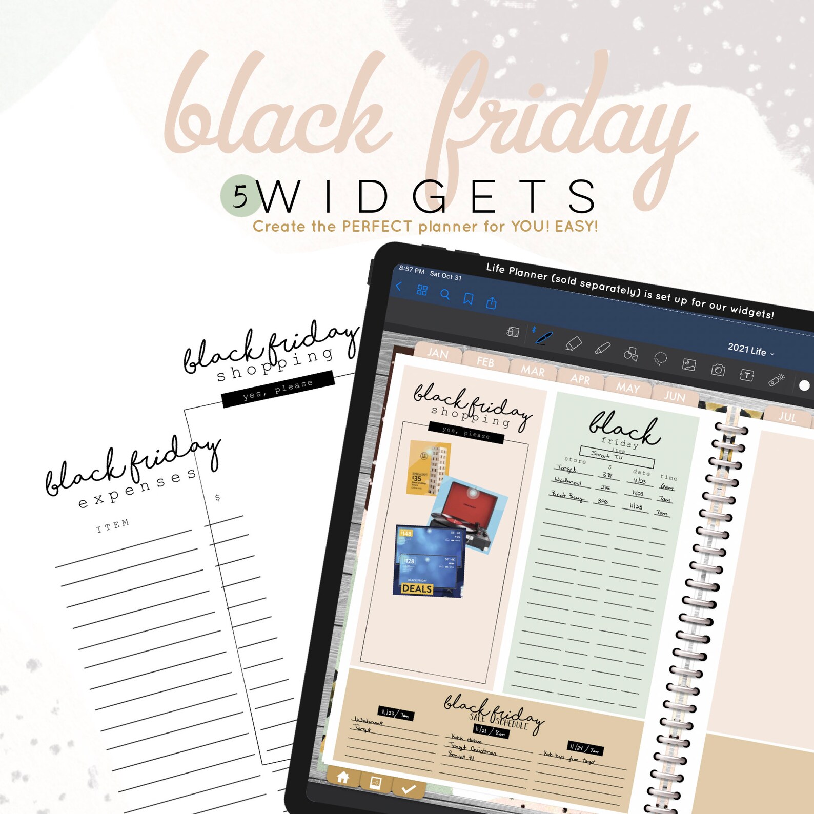 Black Friday Widgets Shopping, Budget, Schedule, Hot Deal | Digital ...