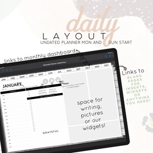 Undated Life Planner | Digital Life Planner Easy Customizable Planner ...
