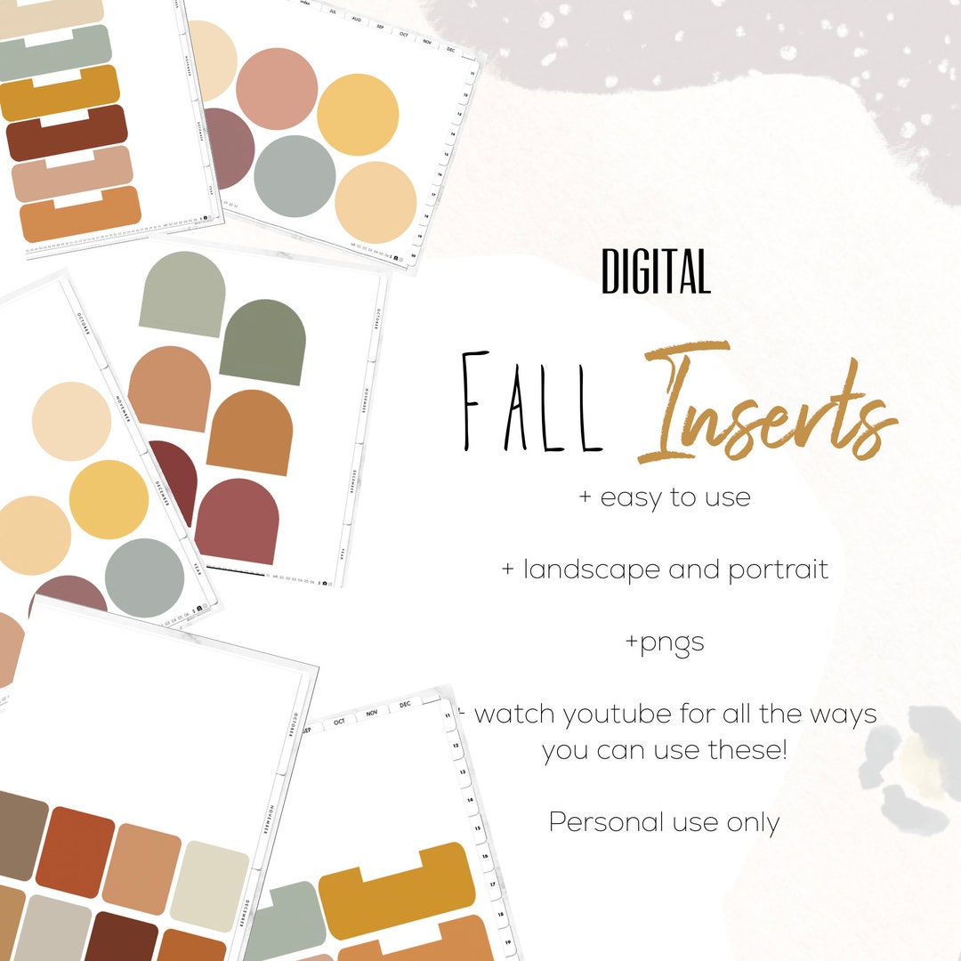 Fall Weekly Digital INSERTS for the Customizable and Life Digital ...