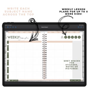 Digital Homeschool Planner | iPad Home School Planner | Goodnotes ...