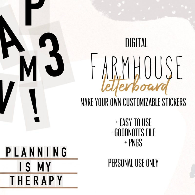 Farmhouse Letters - Etsy