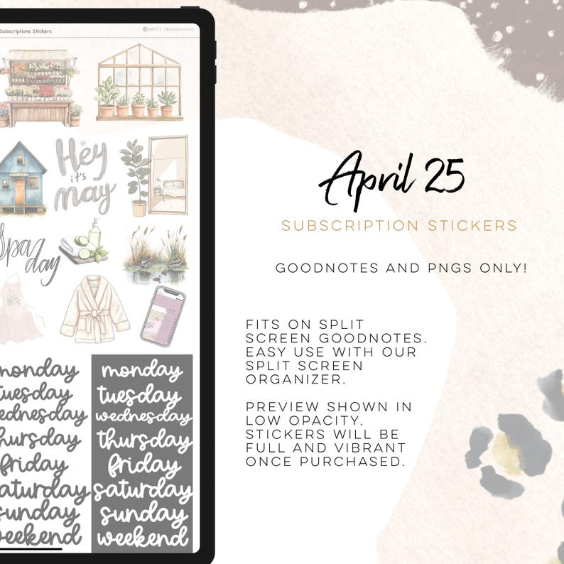 Jan- Jun Subscription Sticker Bundle | Stickers for Goodnotes and ...