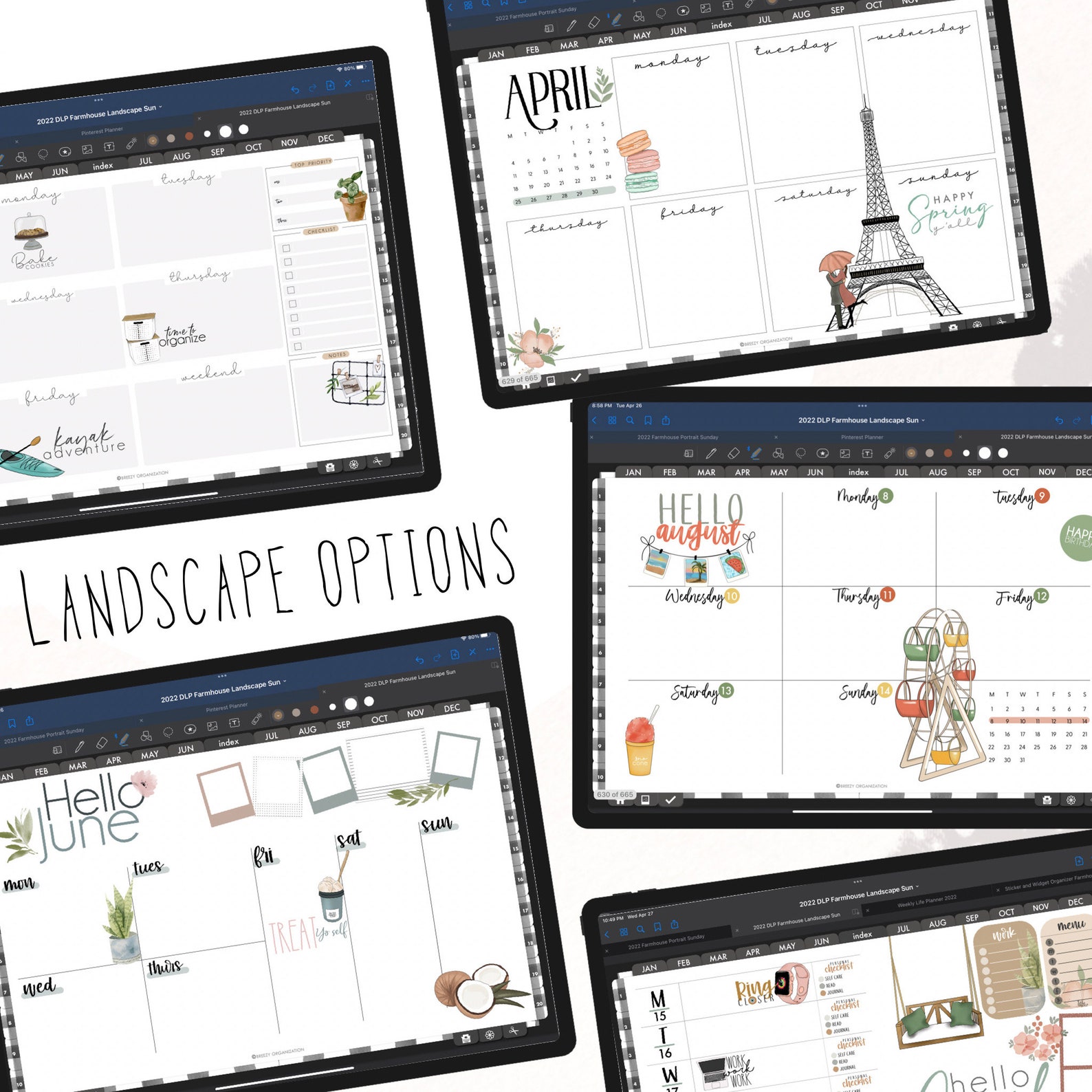 Weekly Digital INSERTS for the Customizable and Life Digital - Etsy