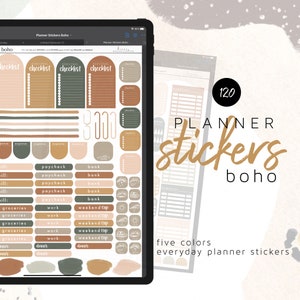 Boho Digital Planner Sticker Bundle Perfect Digital Sticker Sticker ...