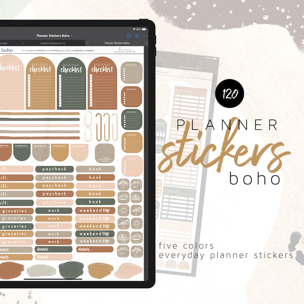 Boho Stickers - Etsy
