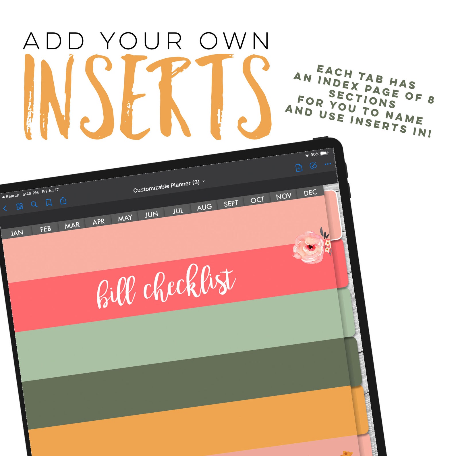 Customizable Digital Planner Design Your Own Digital Planner - Etsy