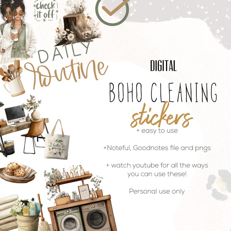 Boho Style Stickers - Etsy