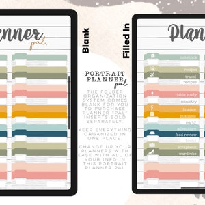 Portrait Planner Pal | the Digital Planning Organizing System! Digital ...