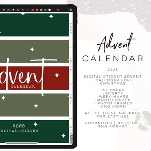 Advent Calendar 2025 Simple - Etsy