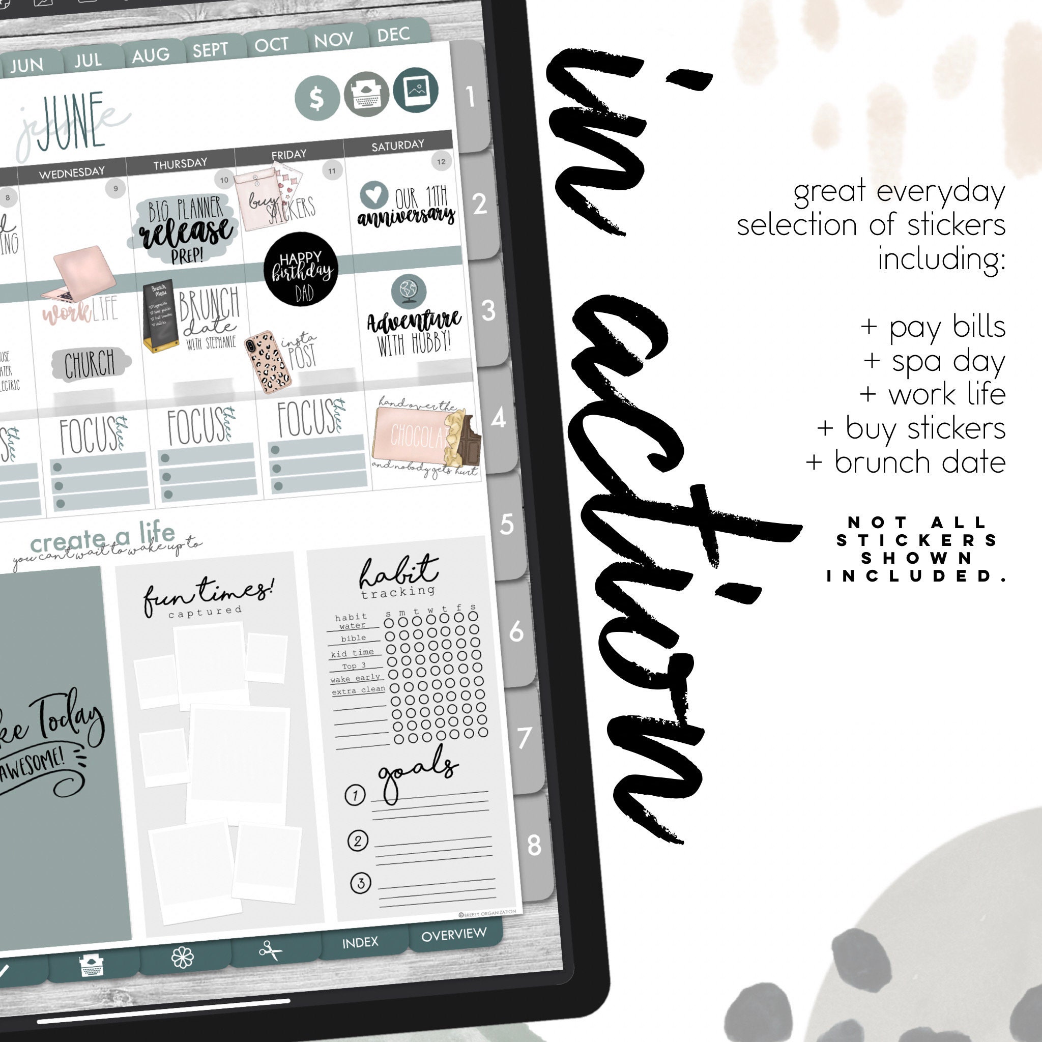 Girls Day Digital Stickers for Goodnotes, Feminine Modern Minimalist ...