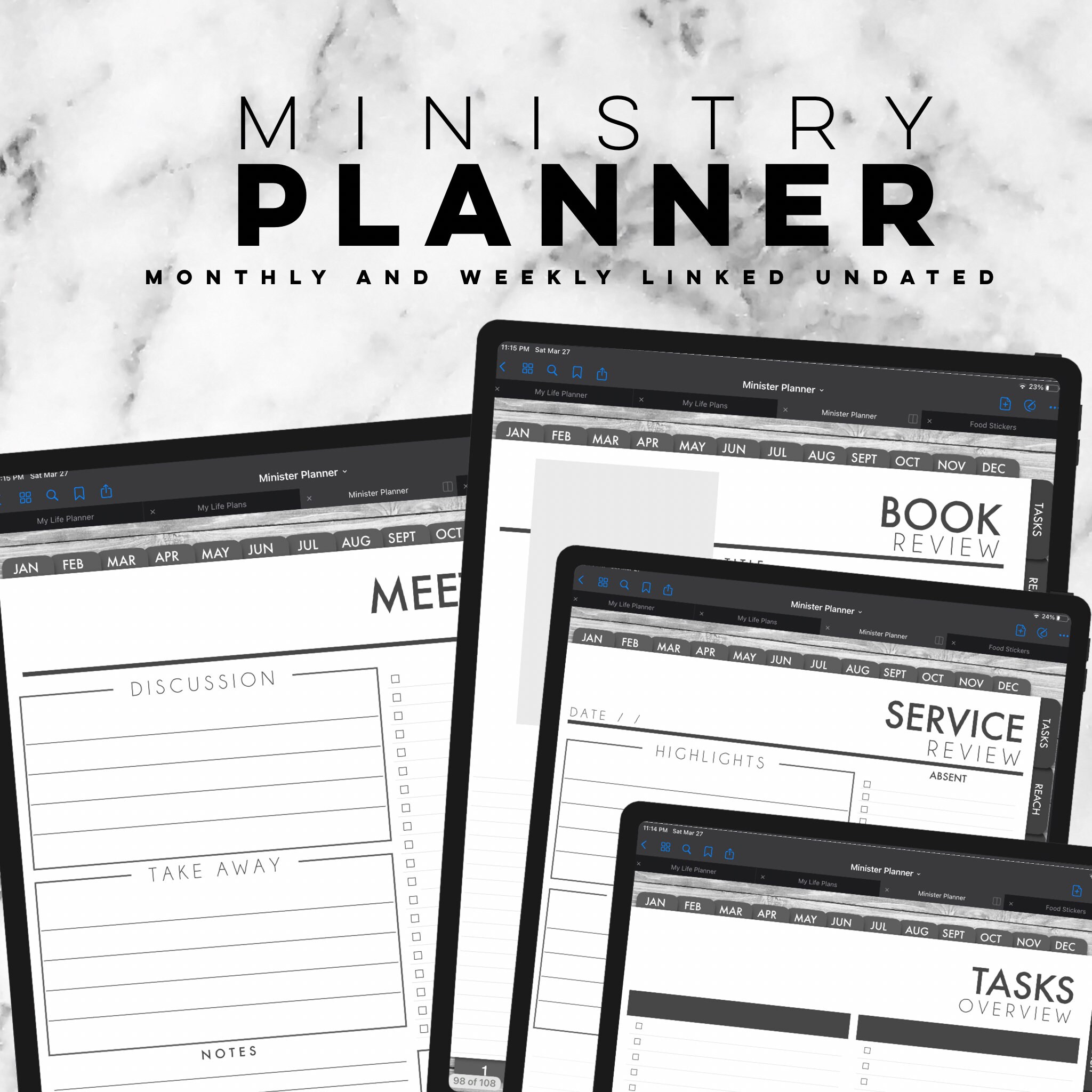 Digital Minister Planner | Best Digital Pastor Planner for iPad ...