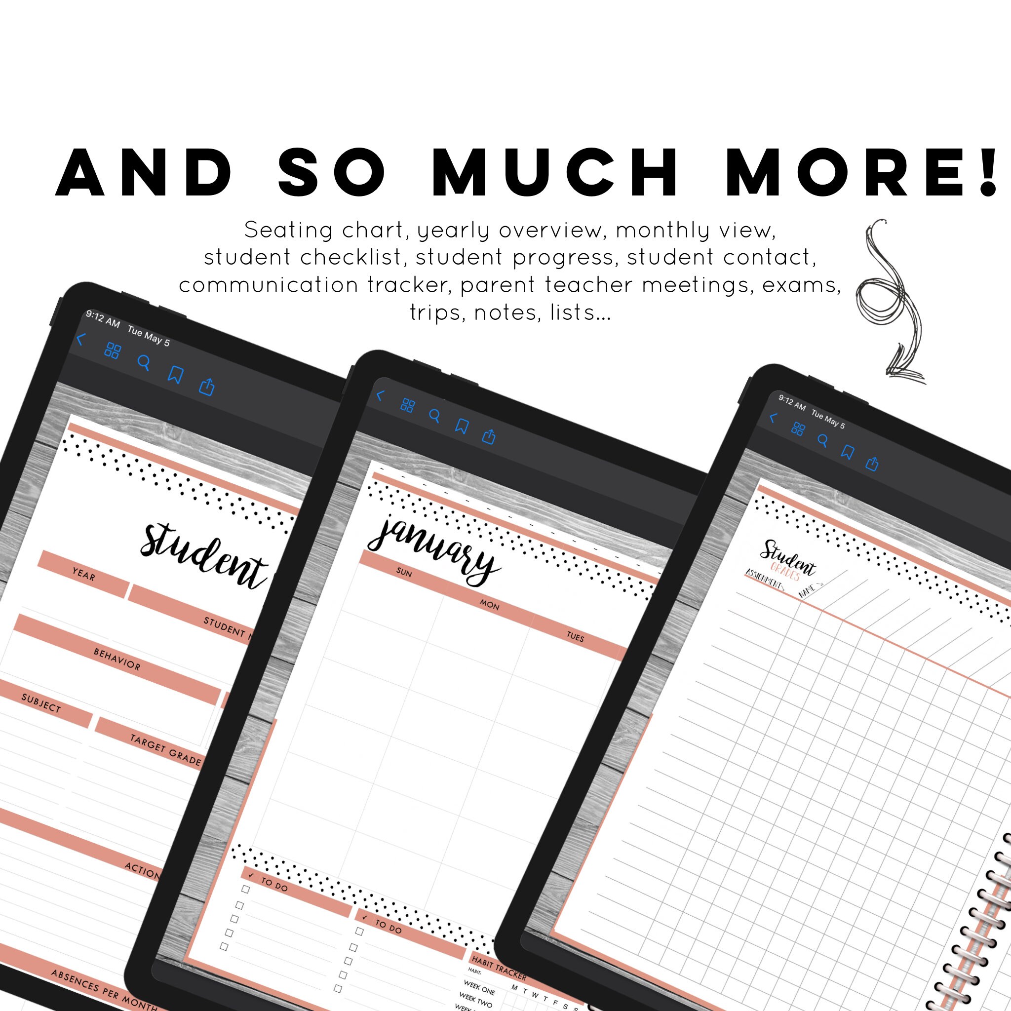 Digital Teacher Planner Goodnotes Ipad Planner Digital | Etsy