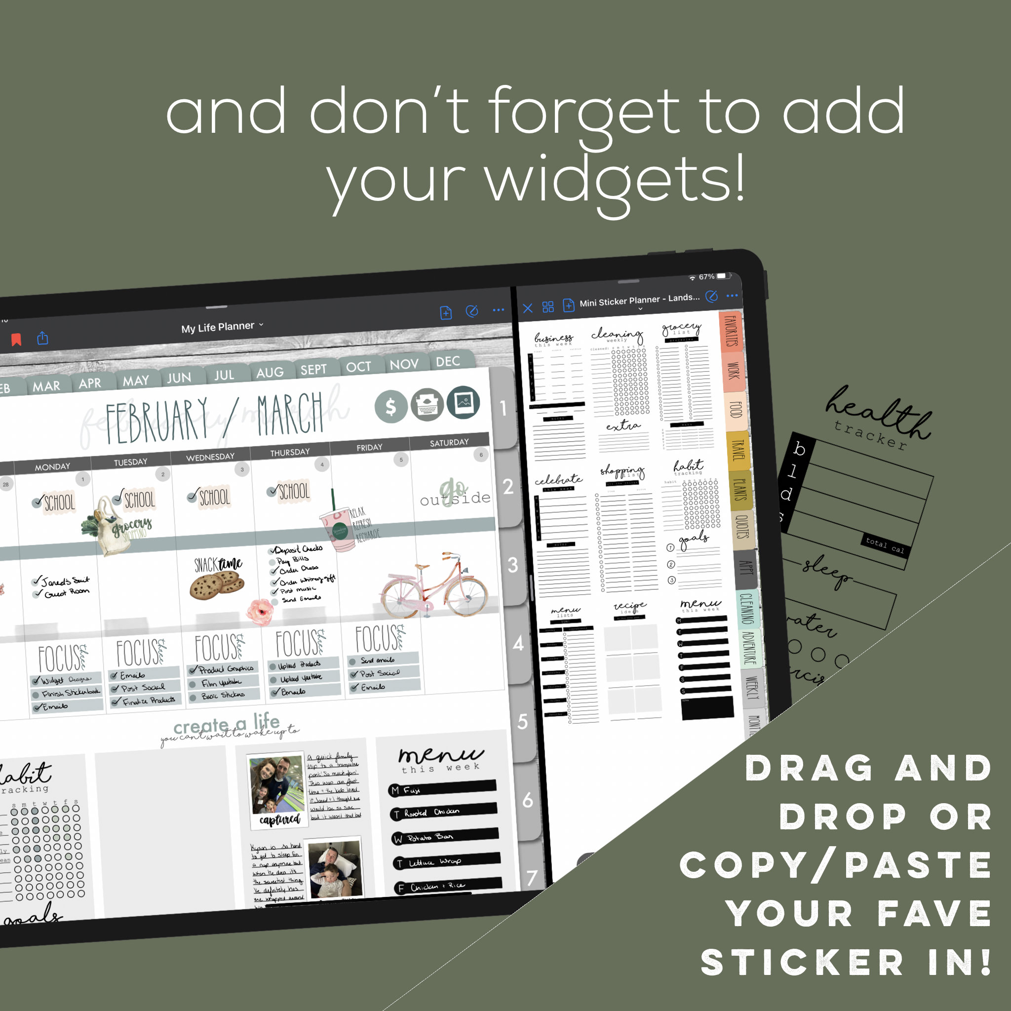 Mini Favorite Digital Sticker Book | Digital Sticker Organizer | Split ...