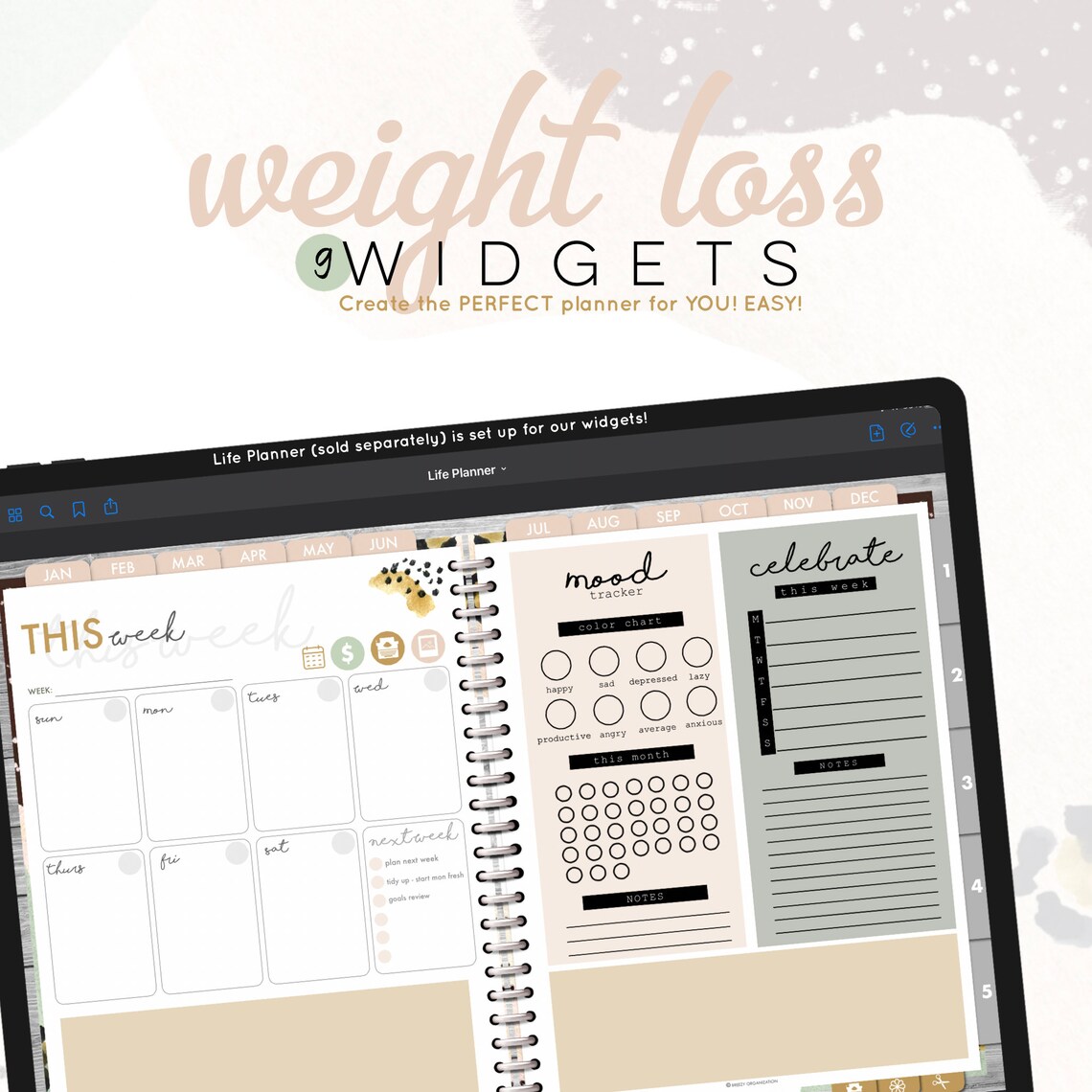 Weight Loss Widgets - Journey, Stats, Progress and More | Digital ...