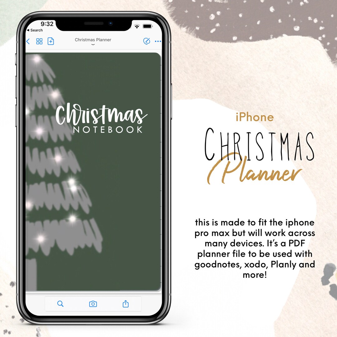Digital Christmas iPhone Planner | Holiday Planner for Phone for ...