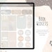 Book Digital Widgets for Goodnotes Modern Minimalist Digital - Etsy