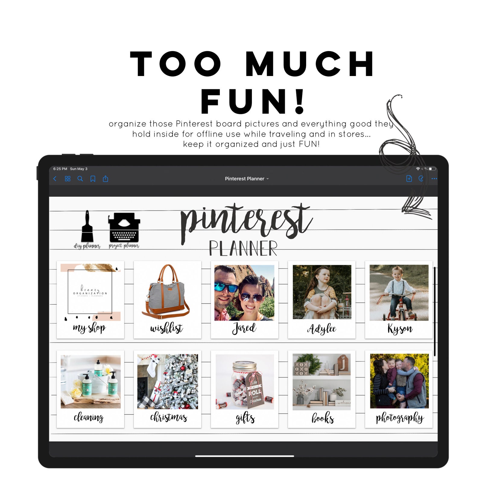Pinterest Digital Planner - Etsy