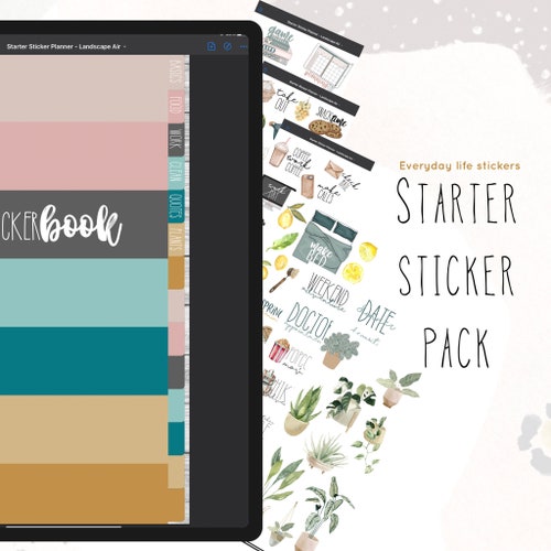 Everyday Common Minimalist Modern Digital Stickers for | Etsy