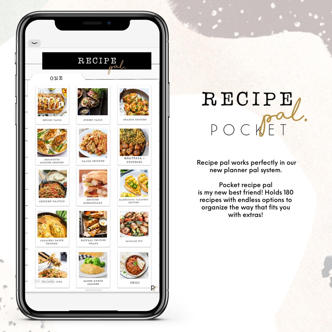 Recipe Pal | Pocket Planner | the Digital Planning Organizing System ...