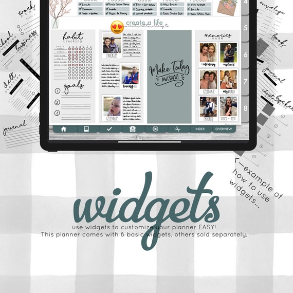 All in one Planner Digital life planner easy customizable planner with ...