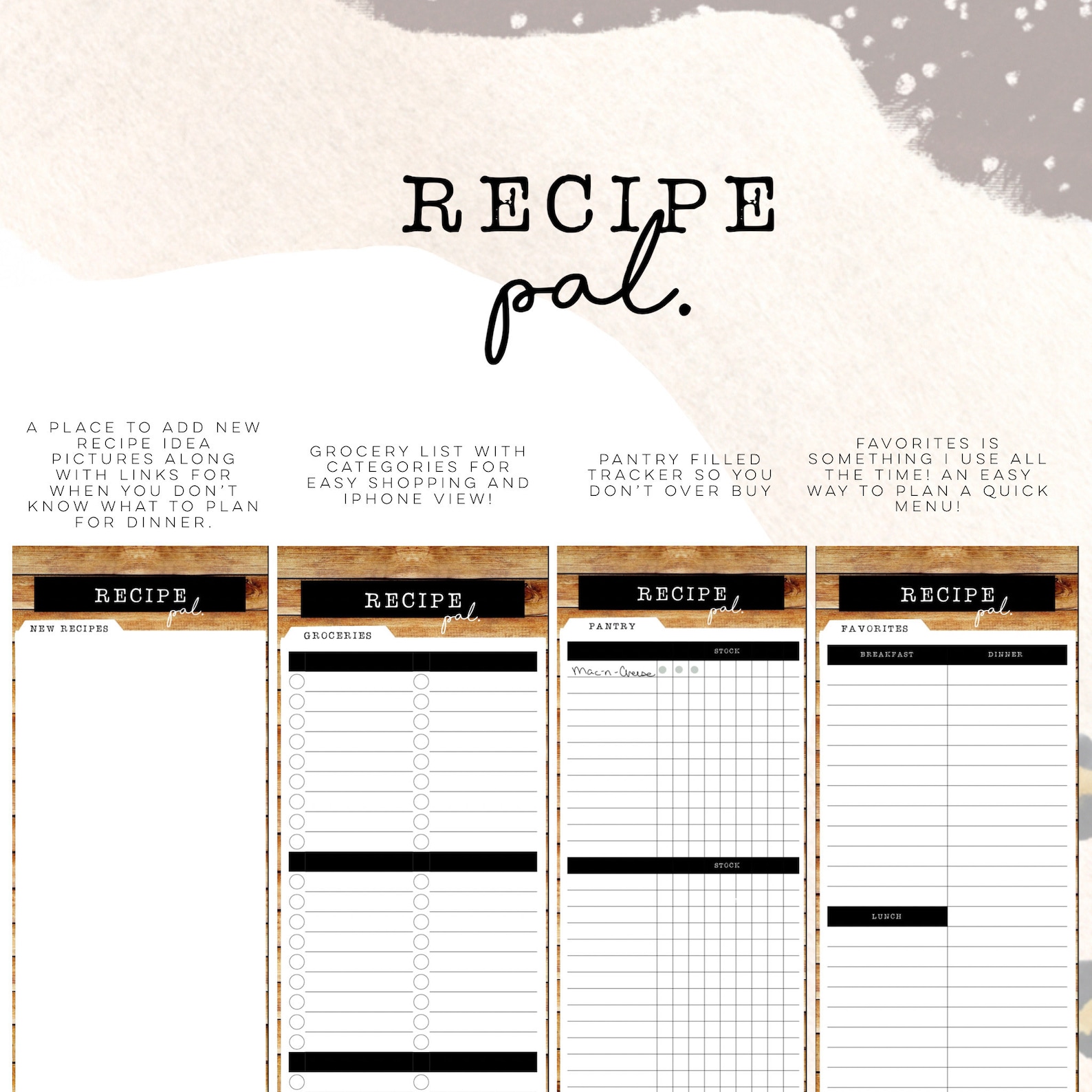 Splitscreenrecipe Pal | the Digital Planning Organizing System! Digital ...