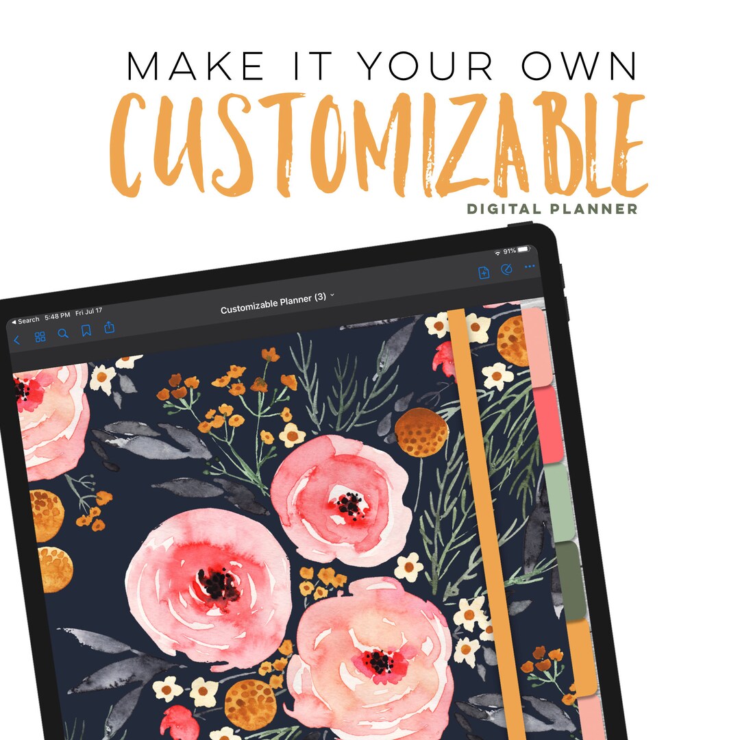 Customizable Digital Planner | Design Your Own Digital Planner Using ...