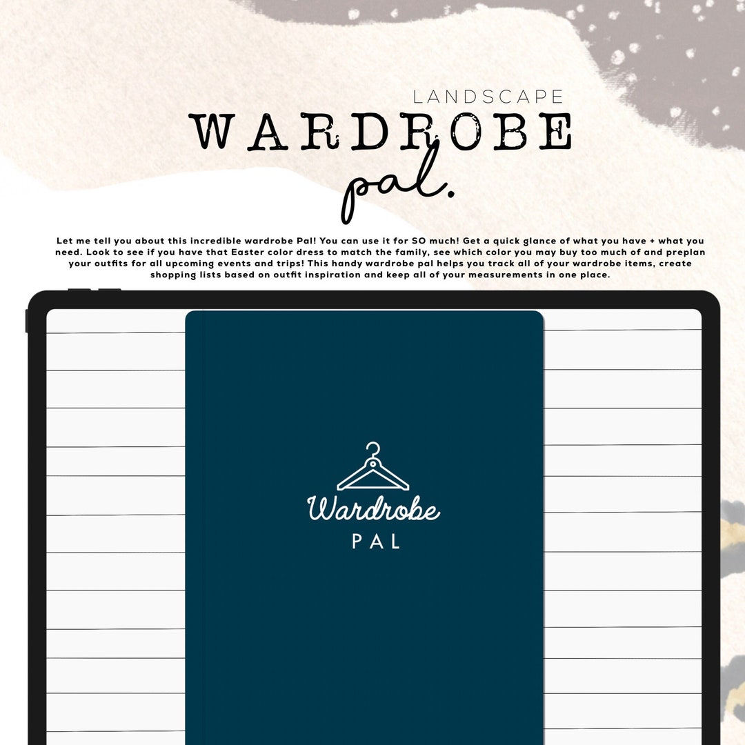 Wardrobe Pal LANDSCAPE | the Digital Planning Orga'nizing System ...