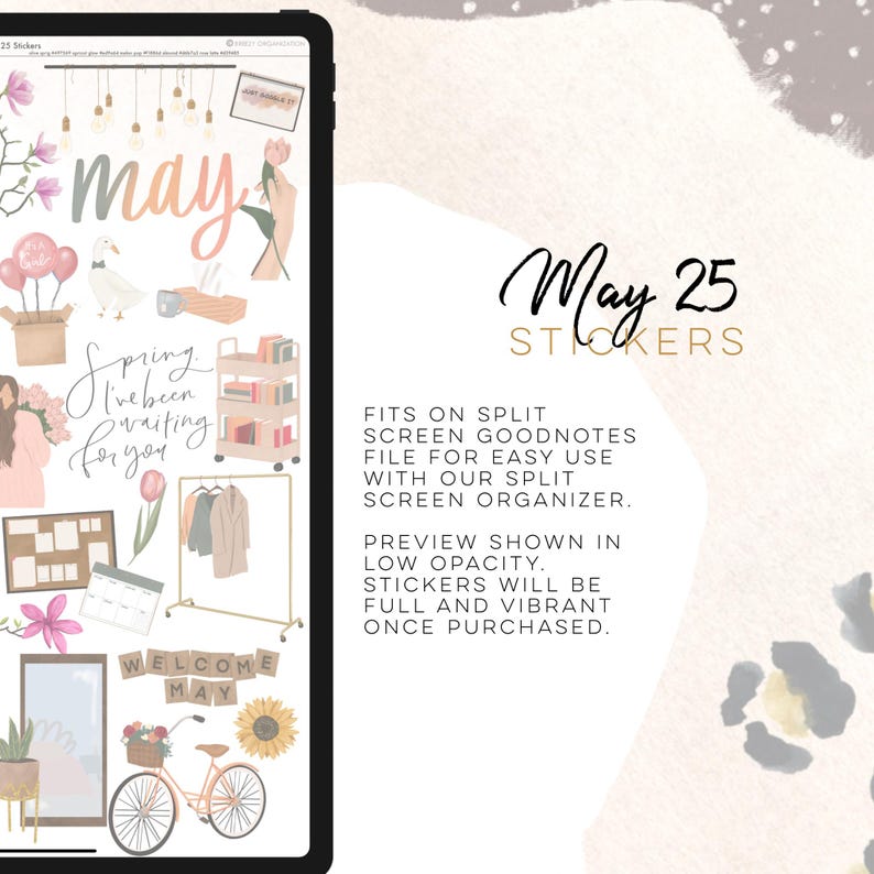 May 25 Digital Stickers | Goodnotes and Noteful Stickers | Modern ...