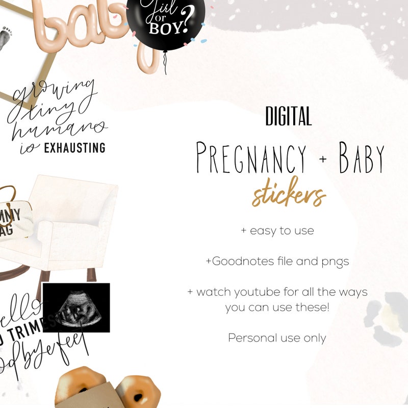 Pregnancy Stickers - Etsy