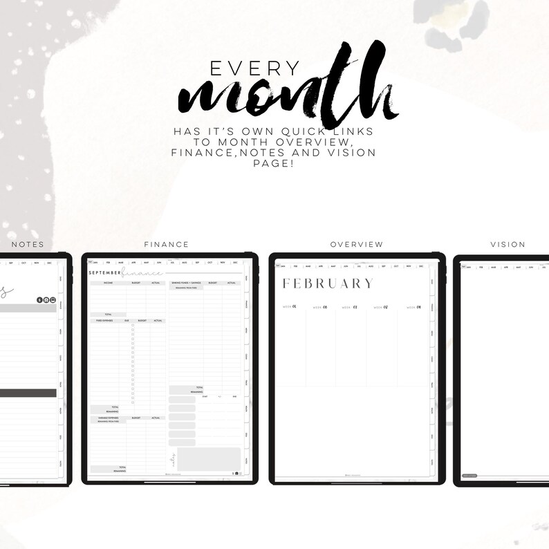 2026 Designed Digital Planner Portrait Hybrid With Insert and Widgets ...