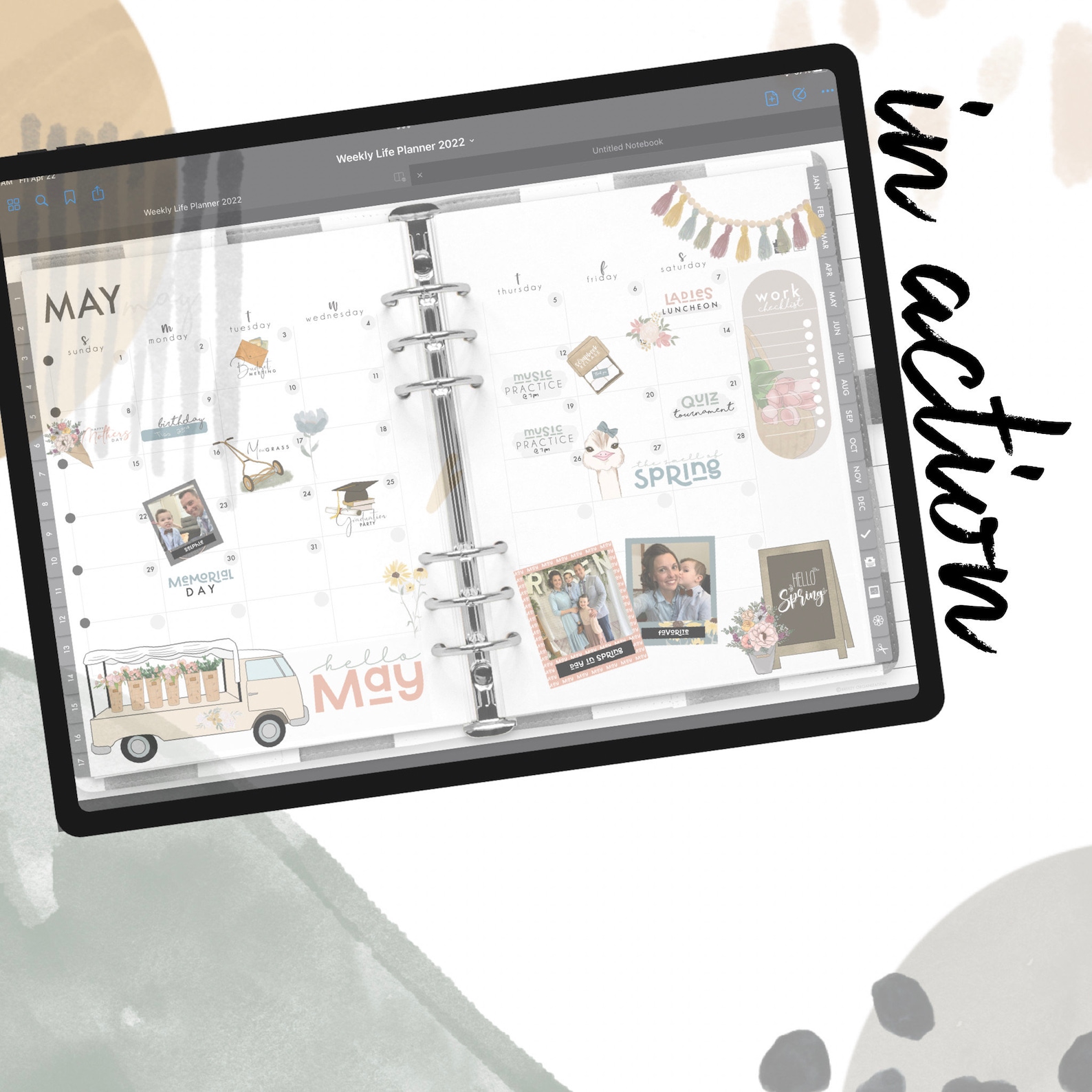 May Shape Widgets 2022 for Goodnotes May Digital Widget - Etsy
