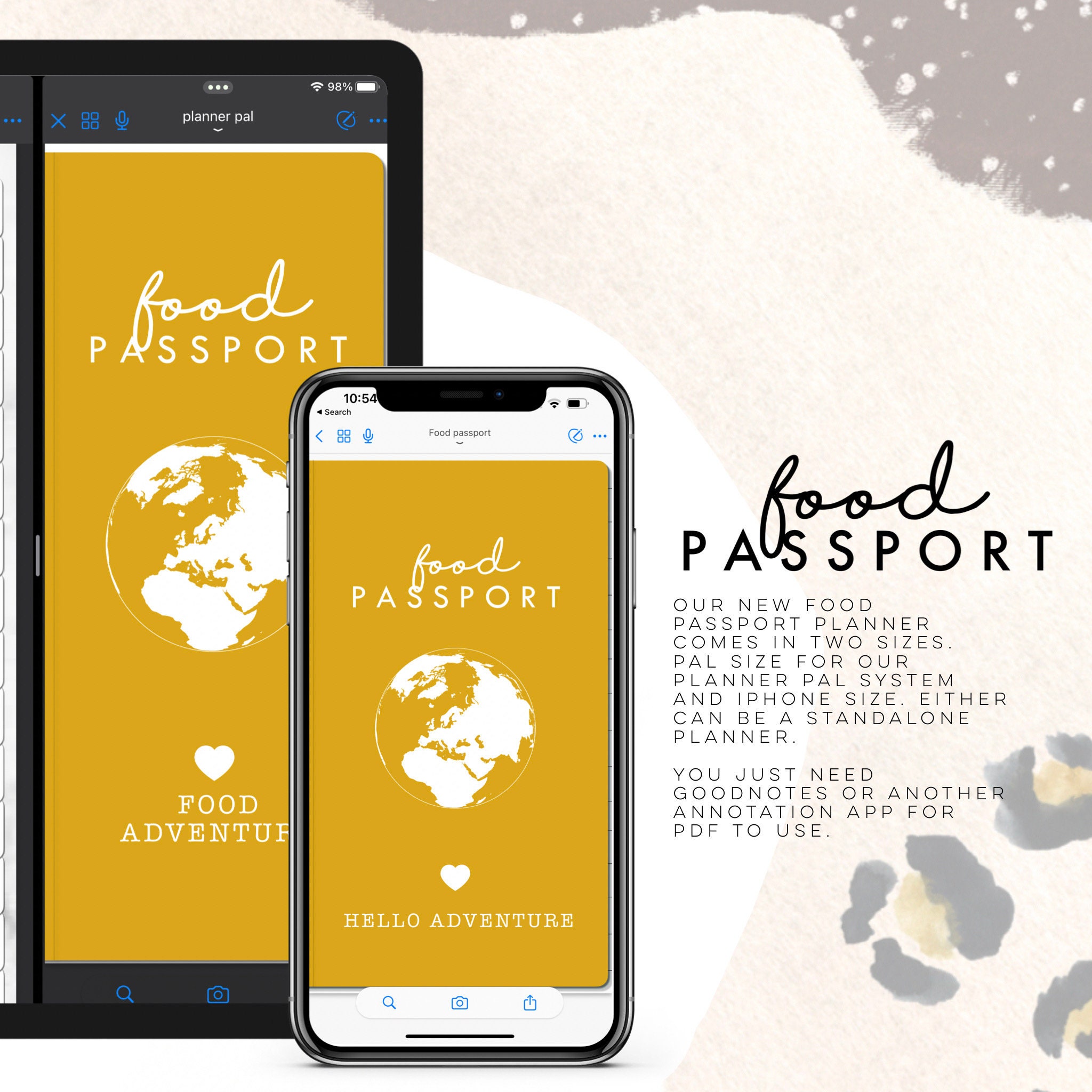 Splitscreenrestaurant Food Review Pal | Passport Style Digital Planner ...