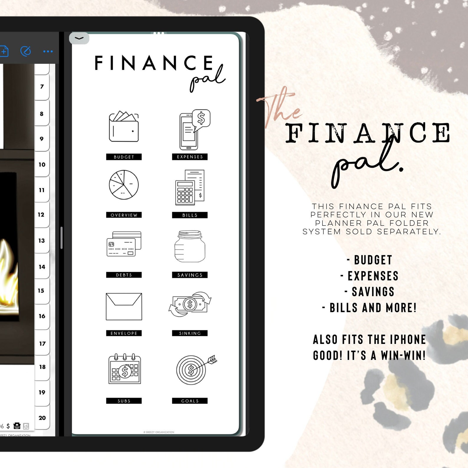Finance Pal | the Digital Planning Organizing System! Digital Planner ...