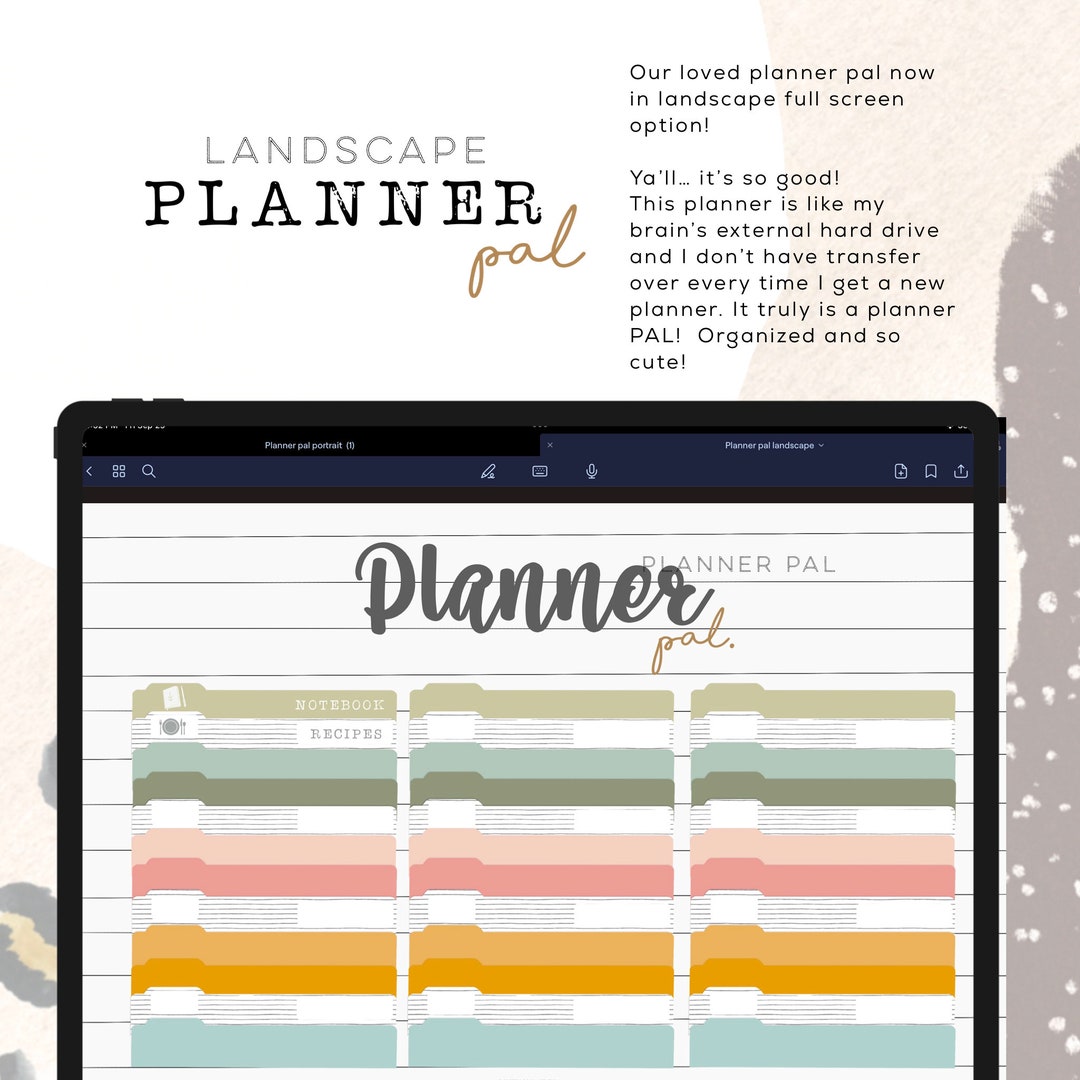 Landscape Planner Pal | the Digital Planning Organizing System! Digital ...