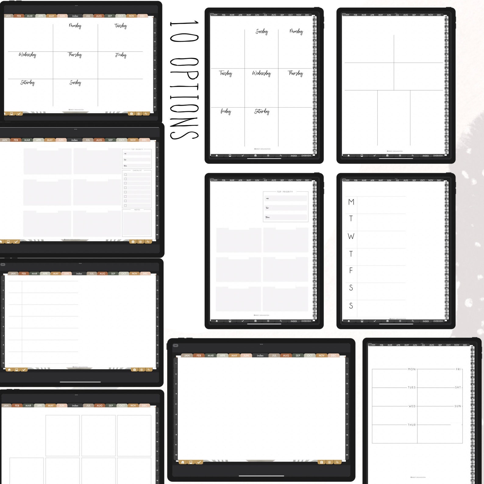 Weekly Digital INSERTS for the Customizable and Life Digital - Etsy