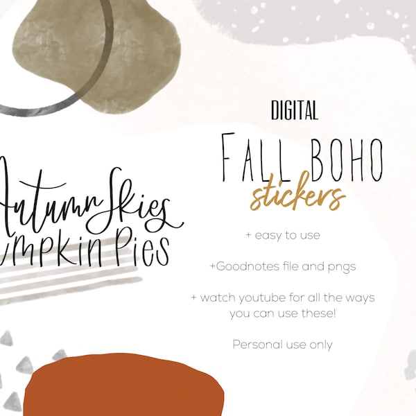 Boho Stickers - Etsy