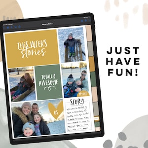 Digital Memory Book, Digital Scrapbook, Digital Project Life | Digital ...