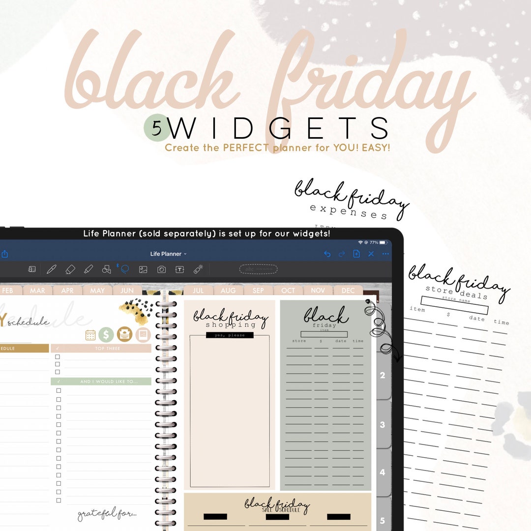 Black Friday Widgets Shopping, Budget, Schedule, Hot Deal | Digital ...