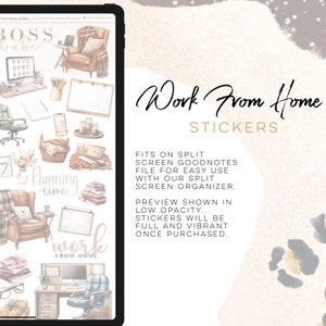 Work From Home Stickers, Digital Planning, Computer Work Stickers, Work ...