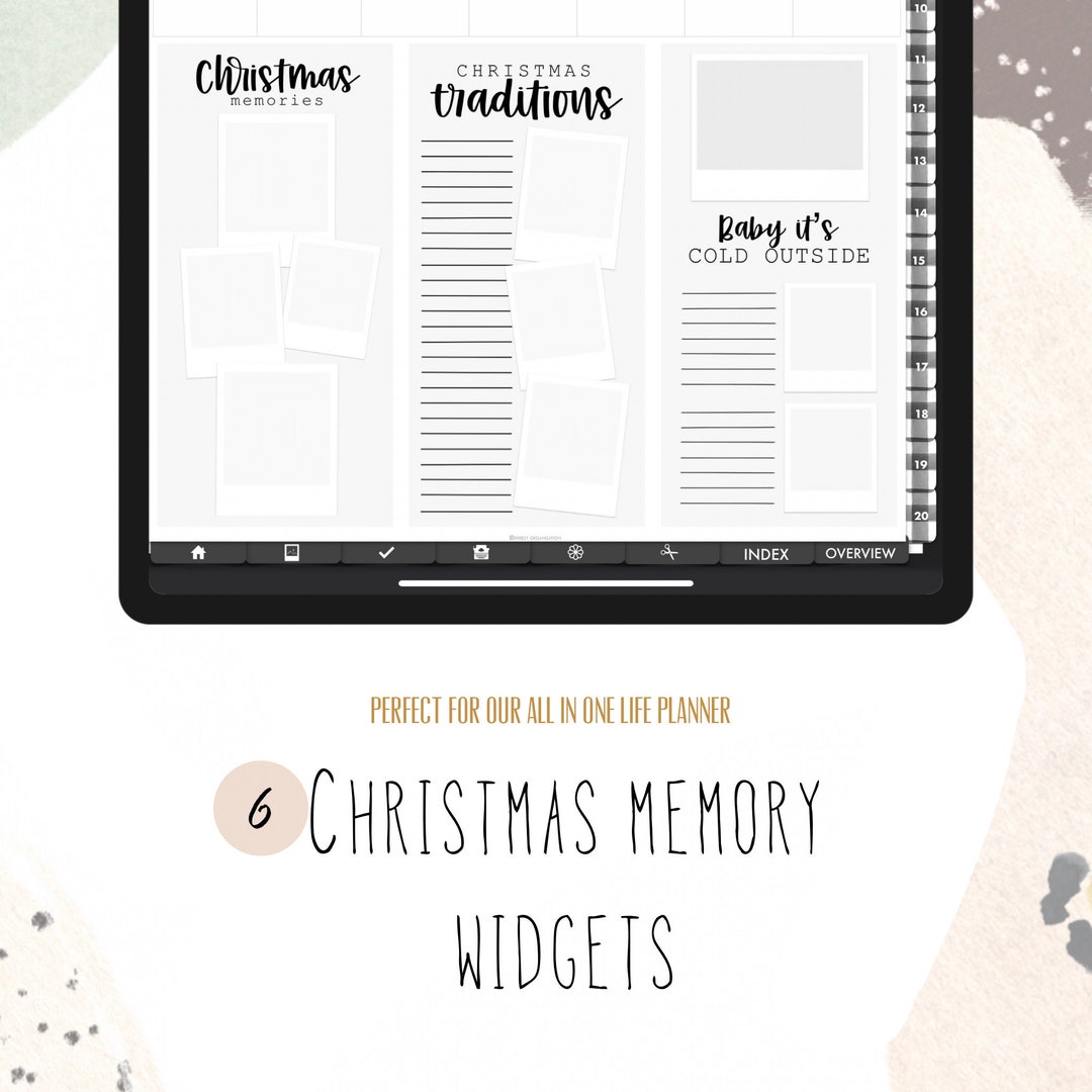 Christmas Memory Widgets - Christmas Stickers | Digital WIDGETS for ...
