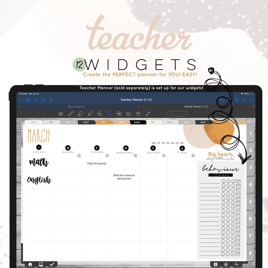 Teacher Widgets Digital WIDGETS for Customizable Digital - Etsy