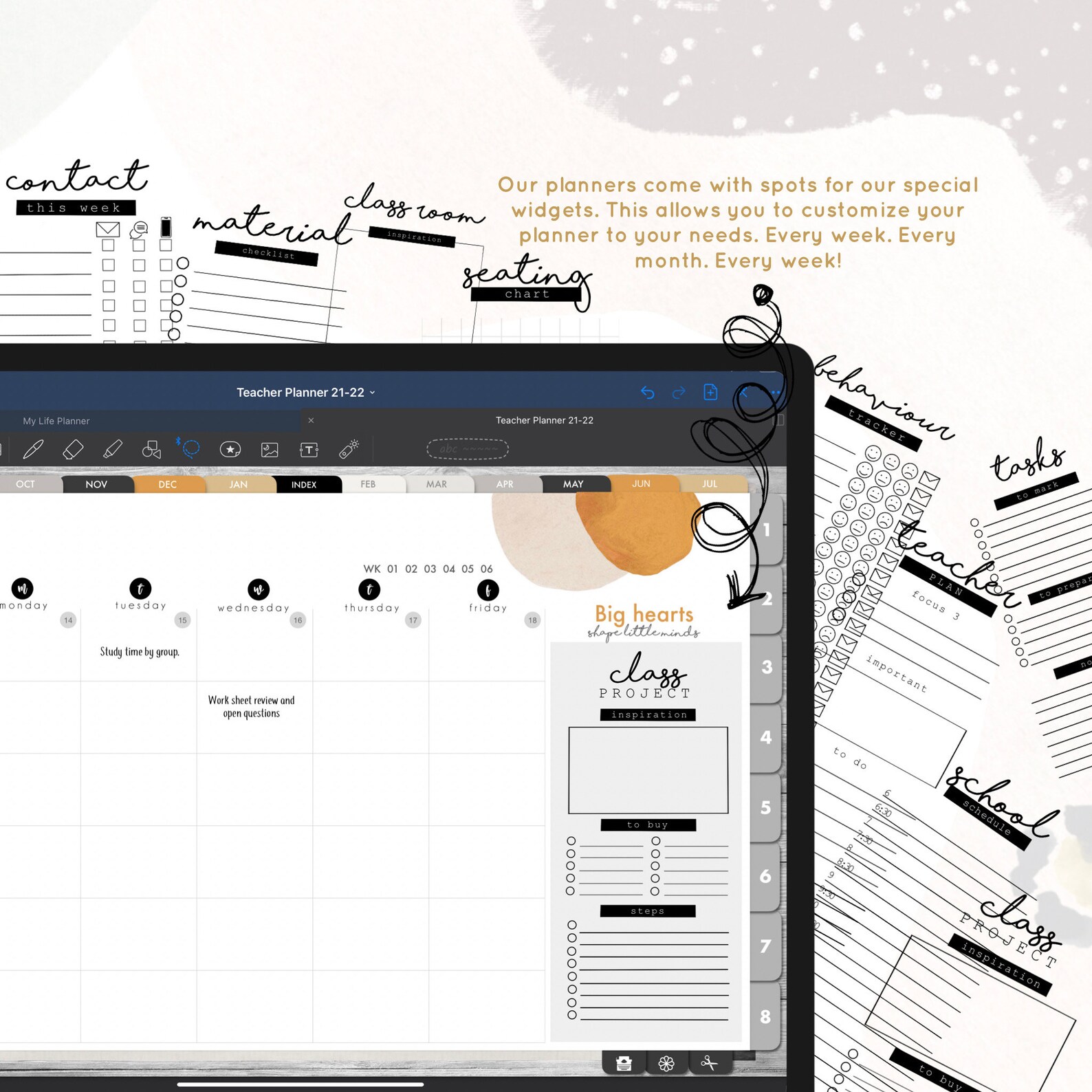 Teacher Widgets Digital WIDGETS for Customizable Digital - Etsy